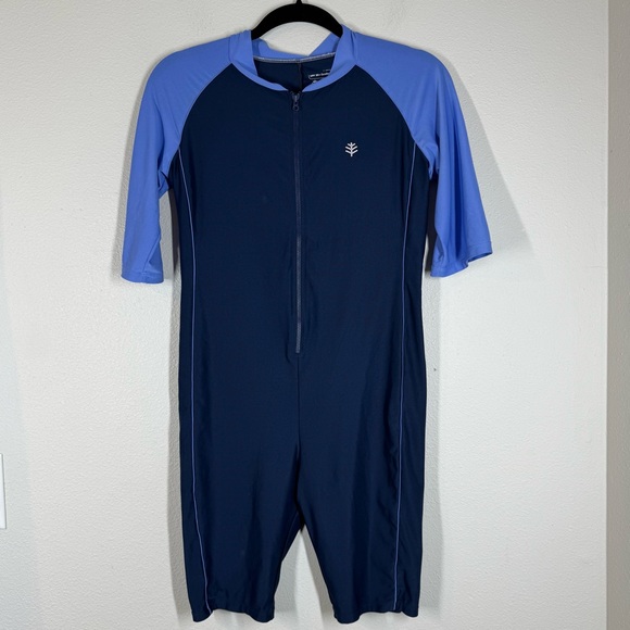 Coolibar | Swim | Coolibar Womens Barracuda Neck To Knee Surf Suit Blue ...